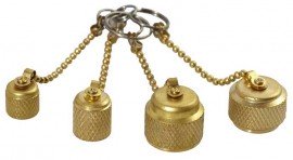 CPS AVCVAC Vacuum Pump Brass Cap with Chains Kit