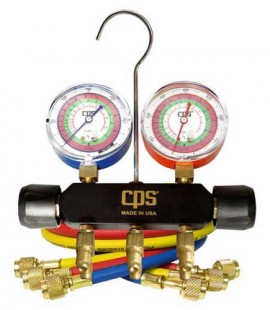 CPS MBHP5A 2-Valve Manifold with Pro-Set Triple Seal, Black