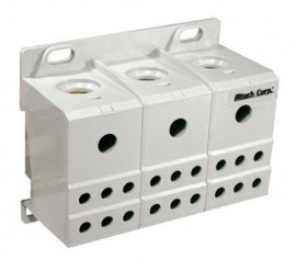 Altech 38075 Three-Phase Power Distribution Block, 115 A