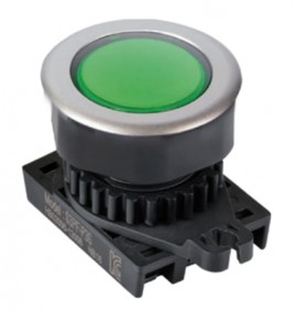 Autonics S3PF-P3GALM Push Button, modular, green