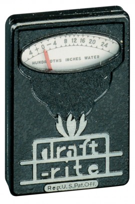 Bacharach 0013-3000 Draftrite Pocket-Sized Manometer, 0.10 to -0.14 inH 2 O