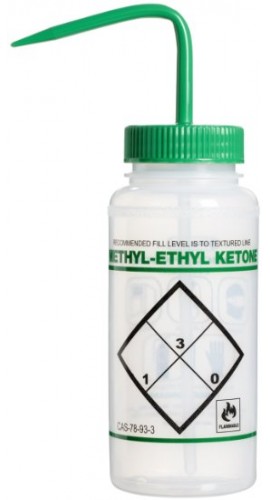 Bel-Art 116460611 Safety Labeled 2-Color Methyl Ethyl Ketone Wide Mouth ...