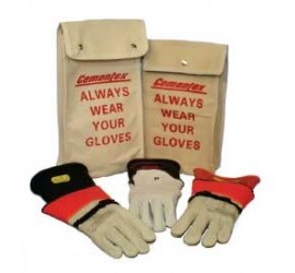 Cementex IGK2-14-10R Insulating Rubber Glove Kit, Class 2, 14", Size 10 ...