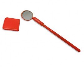 Cementex IM-325I-F12 Round Inspection Mirror, 3 ¼"