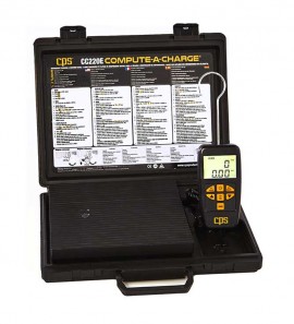 CPS CC220E Compute-A-Charge Refrigerant Charging Scale, 220 lbs, Semi ...