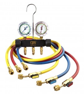 CPS MBDP5E Manifold and Gauge Set with 5' Premium Hoses