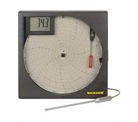 Dickson KT803 Temperature Chart Recorder with Alarm and LCD, 12 VDC/120 ...