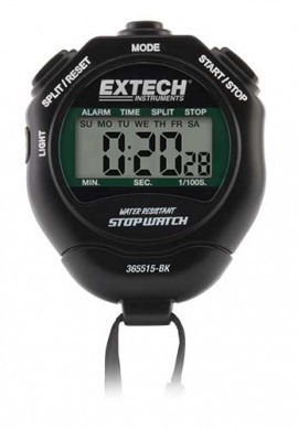 Extech 365515-BK-NIST Stopwatch/Clock with backlit display,
