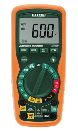 Extech AUT500 Automotive Multimeter, 600V AC/DC