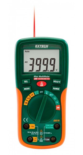 Extech EX230 Digital Multimeter with IR Thermometer