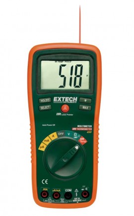 Extech EX450 8 Function Professional MultiMeter + InfraRed Thermometer