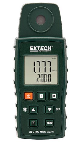 Extech UV510-NIST UVA Light Meter, 320 to 390 nm,