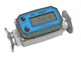 FLOMEC G2S-15-T-H Turbine Flow Brew Meter with Q9 display, stainless ...