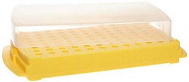 Heathrow Scientific HS2345F 96-Well Reversible Rack, Yellow - Heathrow ...