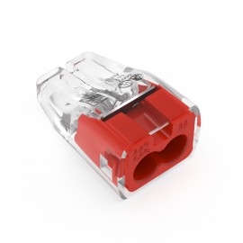 IDEAL Industries 30-1032 In-Sure Push-In Connector, Model 32 2-Port Red ...