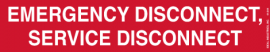IDEAL Industries 44-944 NEC Emergency Disconnect Label, 1-1/3 x 9 ...