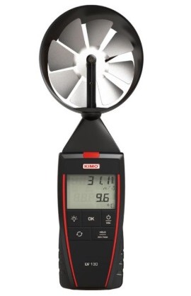 KIMO LV 130 S Portable Thermo-Anemometer with built-in vane probe, 32 ...