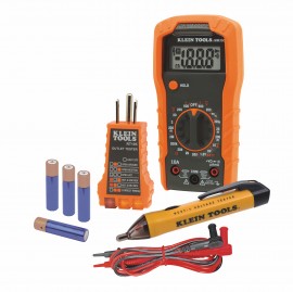 Klein 69149 Test Kit with multimeter, non-contact volt tester, outlet ...