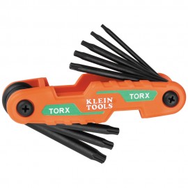Klein Tools 70540T Compact Folding Hex Key Set, 8-Key, Torx® Sizes