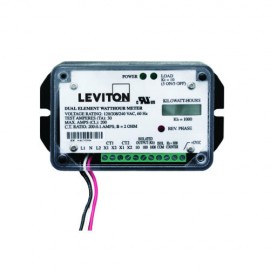 Leviton 7B201-T02 Dual-Element Mini Meter, 200:0.1 A, 120/240 VAC