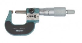 Mitutoyo 295-253 Spherical Face Micrometer, 0 to 1" (0 to 25.4 mm)