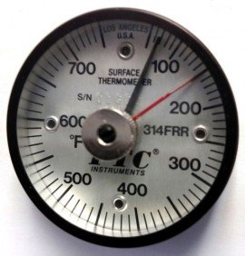 PTC Instruments 314FRRL Magnetic Rail Thermometer with ancillary hand ...
