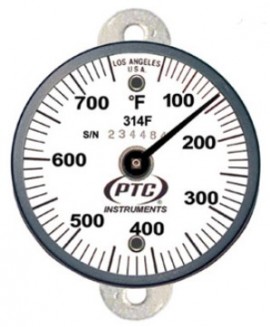 PTC Instruments 314FT1 Tab Mount Surface Thermometer, 50 to 750°F