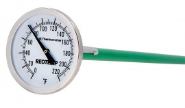 REOTEMP K82-3 Soil Thermometer, 0 to 220°F, 7" stem