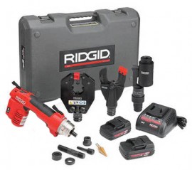 RIDGID RE-6 Electrical Tool Kit with Cutter, Crimp & Swiv-L-Punch Head