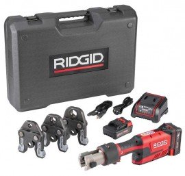 RIDGID RP 351 Standard Press Tool Kit with ½ to 1" ProPress jaws, 7200 ...