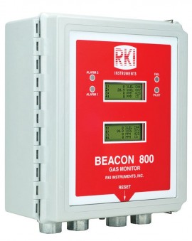 RKI Beacon 800 Eight-Channel Wall Mount Controller