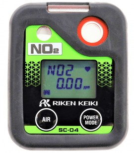 RKI SC-04 NO2 Single Gas Monitor, 0 to 20 ppm, Ni-MH batteries