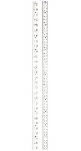 Starrett C305R-12 Full Flexible Steel Rule with Inch Graduations, 5R ...