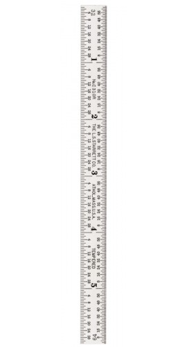 Starrett C310R-24 Full Flexible Steel Rule with Inch Graduation, 10R ...