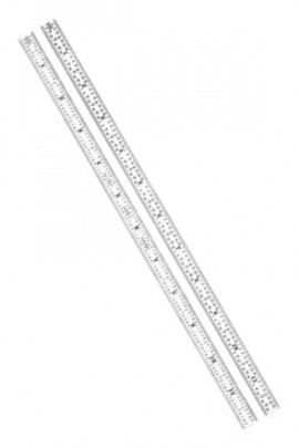 Starrett C316R-12 Full Flexible Steel Rule with Inch Graduations, 16R ...
