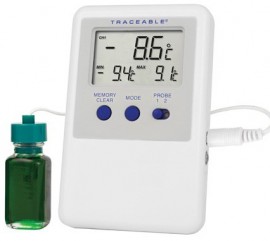 Traceable 4730 Refrigerator/Freezer Ultra Thermometer with bottle probe
