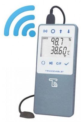 Traceable 6521 Wi-Fi Data Logging Hygrometer/Thermometer with remote cable
