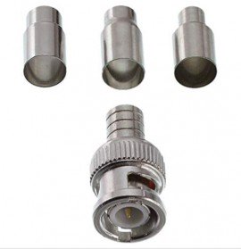 Triplett 301-00TP Male BNC Crimp-On Connector, 50 &, 10-pack