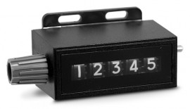 Trumeter 7-2215 Medium-Duty Mechanical Rotary Counter, left-hand, top ...