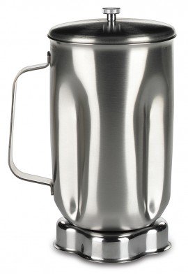 Waring SS610 Stainless Steel Blender Container with lid, 33.8 fl oz