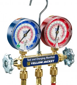 Yellow Jacket 41865 Series 41 R-32/410A Manifold with 60" PLUS II™ Hose ...