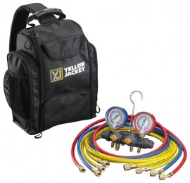 Yellow Jacket 49984 TITAN ® 4-Valve Test and Charging Manifold Kit, R22 ...